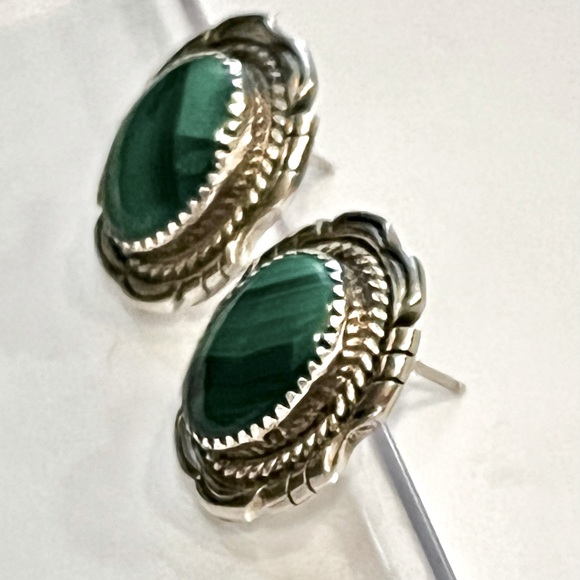 Vintage | Jewelry | Signed Wayne Etsitty Navajo Vintage Green Malachite ...
